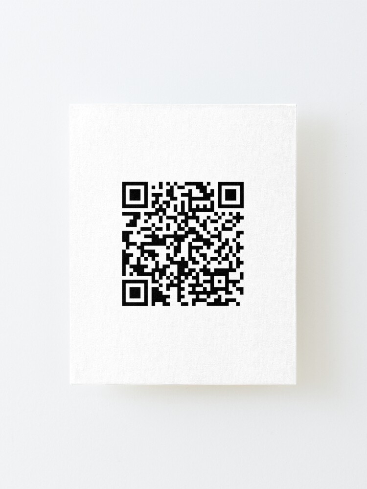 "Barry Wood QR Code LOL" Mounted Print for Sale by NeatMemes | Redbubble