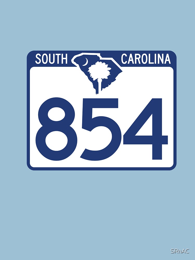 "South Carolina State Route 854 (Area Code 854)" T-shirt for Sale by ...