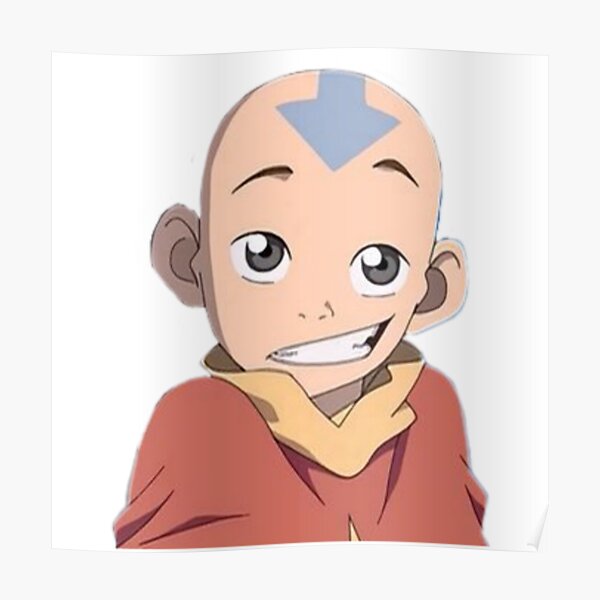 "Avatar TLA: Aang Smile" Poster by lotr-fan | Redbubble