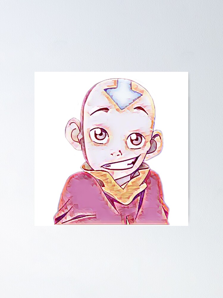 "Avatar TLA: Aang Smile" Poster by lotr-fan | Redbubble