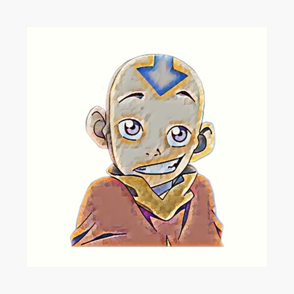 "Avatar TLA: Aang Smile" Art Print for Sale by lotr-fan | Redbubble