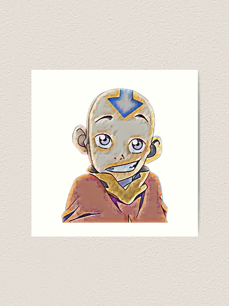 "Avatar TLA: Aang Smile" Art Print for Sale by lotr-fan | Redbubble