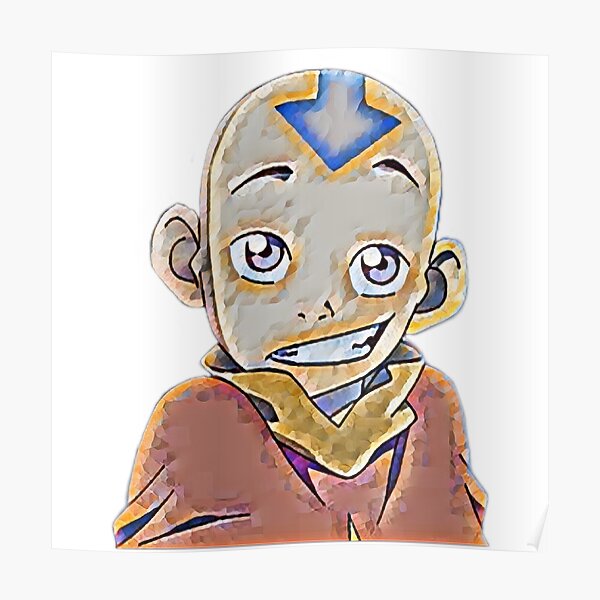 Póster «Avatar TLA: Aang Smile» de lotr-fan | Redbubble