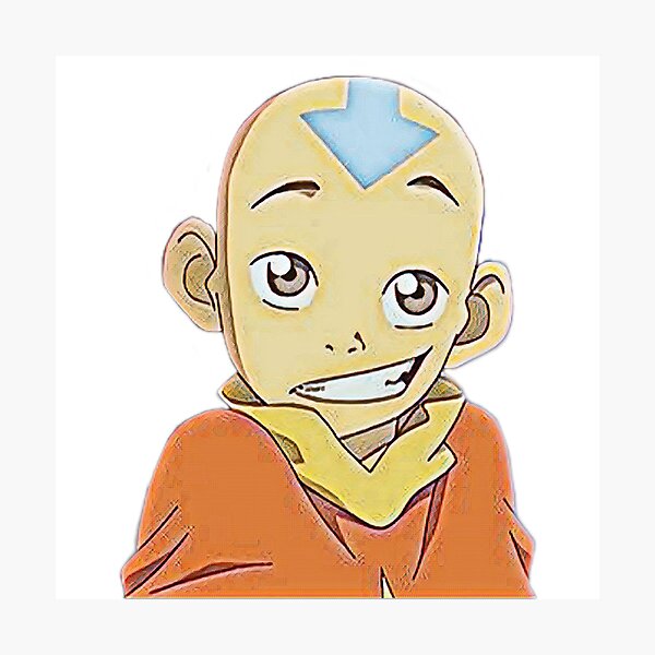 "Avatar TLA: Aang Smile" Photographic Print for Sale by lotr-fan ...
