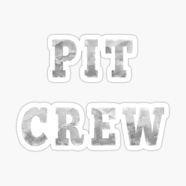 "Pit Crew" Sticker for Sale by NerdyPuffin | Redbubble