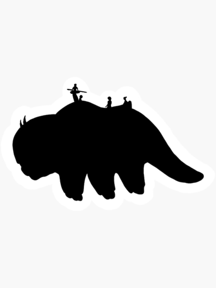 "Appa silhouette " Sticker for Sale by Antonia Ippolito | Redbubble
