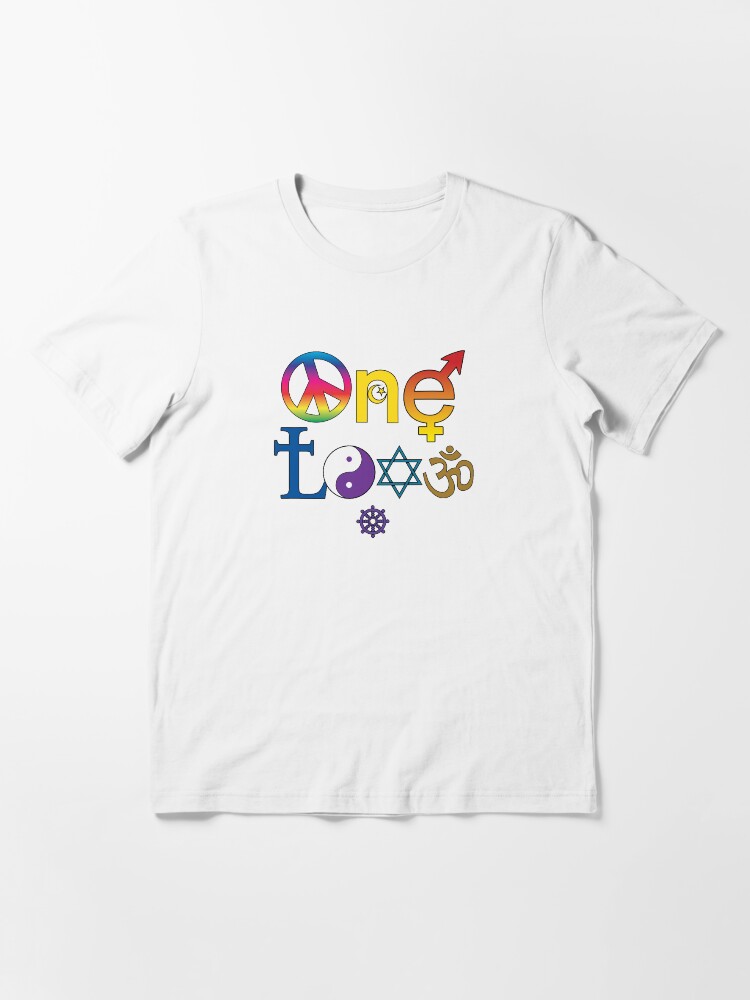 "One Love" Essential T-Shirt for Sale by Inspiration Graphics | Redbubble