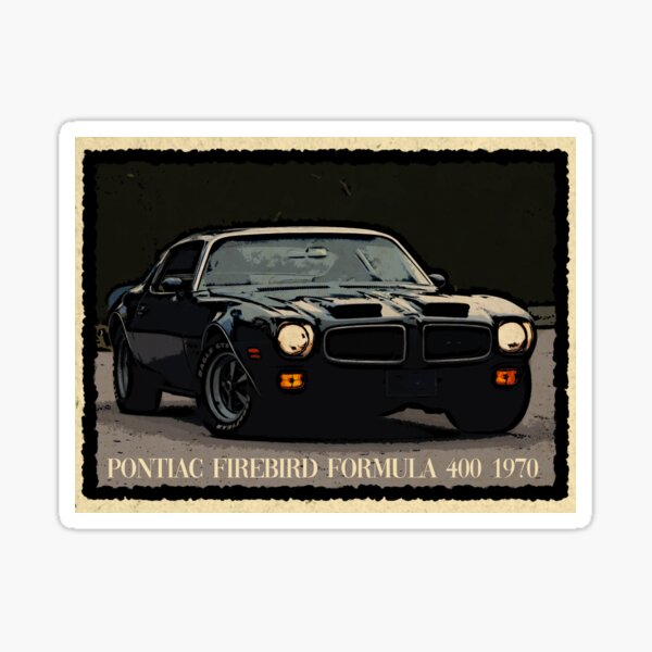 "Pontiac Firebird 1970" Sticker by TwoRabbits | Redbubble