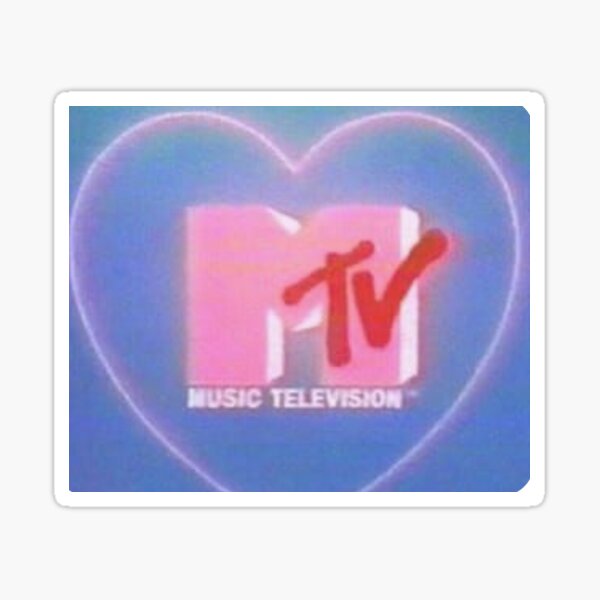 "MTV Sticker" Sticker for Sale by savaecarlsonnn | Redbubble