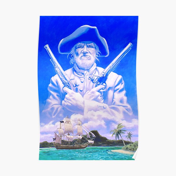"Captain Flint - Treasure Island" Poster for Sale by spiderwebart ...