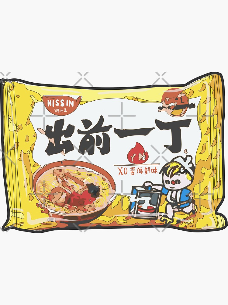 "Nissin Seafood" Sticker for Sale by AnnaYenardi | Redbubble