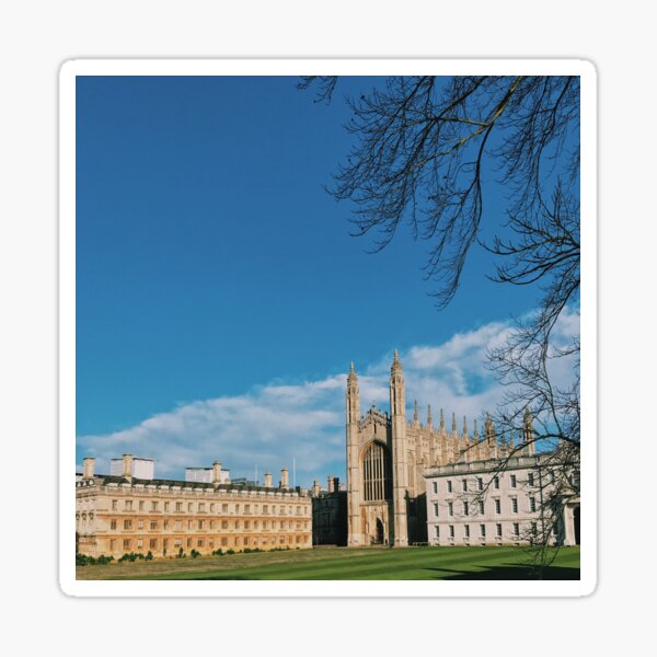 "King's College Cambridge " Sticker for Sale by maiabuttigieg | Redbubble