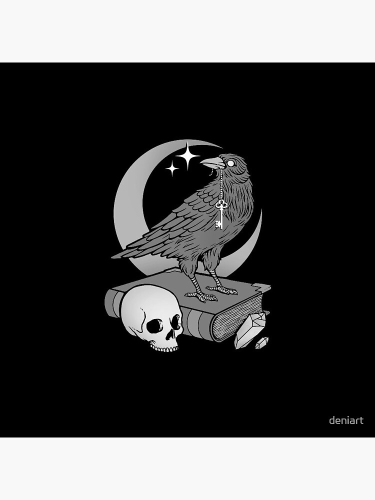 "Occult Crow" Pin for Sale by deniart | Redbubble
