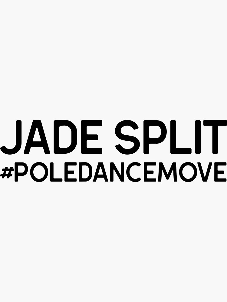 "Jade Split - Pole Dance Move" Sticker by Mariannka | Redbubble