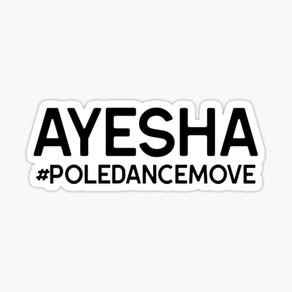 "Ayesha - Pole Dance Move" Sticker by Mariannka | Redbubble