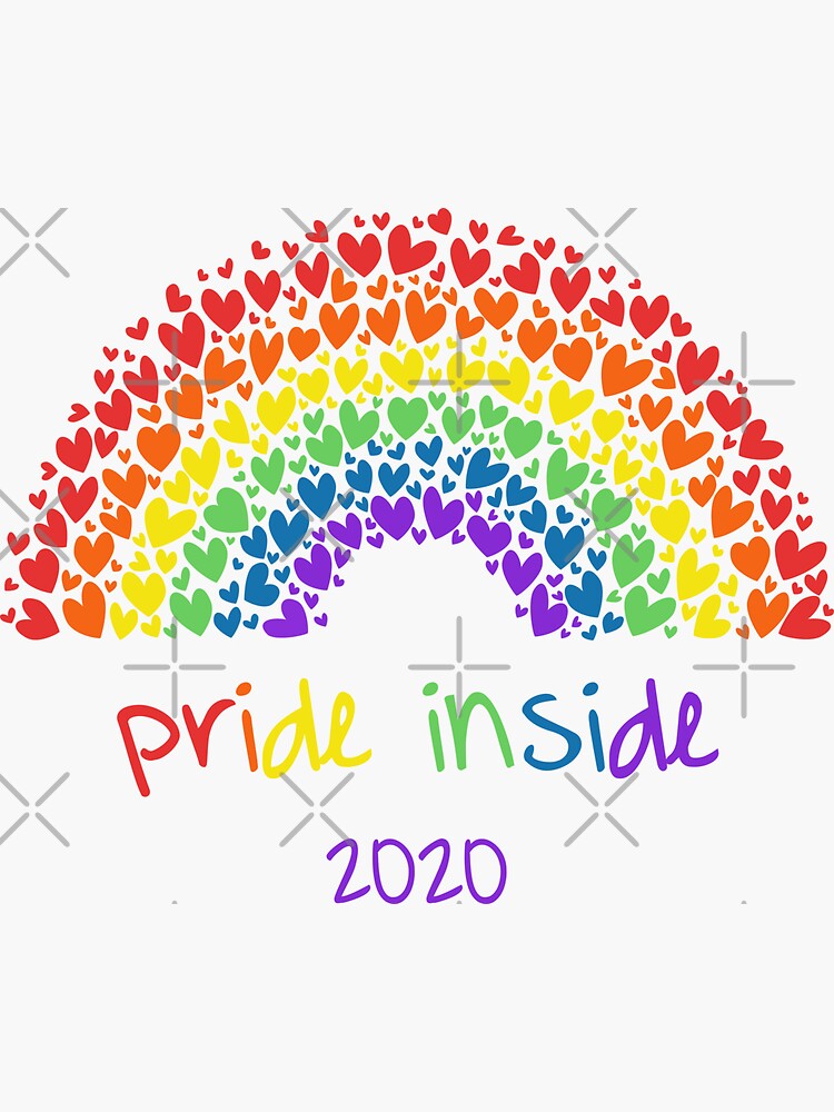 "Pride Inside 2020 #prideinside" Sticker for Sale by NerdyPuffin ...