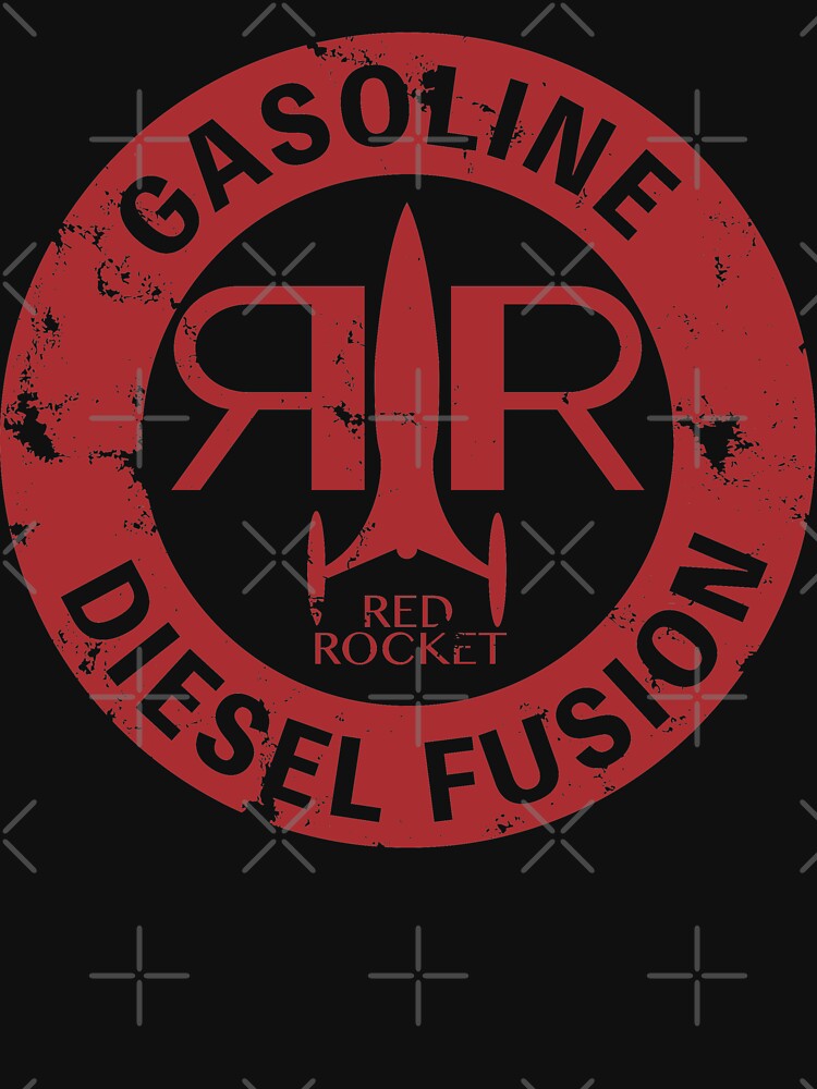 "Red Rocket Logo Damaged" T-shirt for Sale by Industrie | Redbubble ...