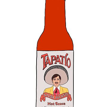 "Tapatio hot sauce salsa drawing sticker" Photographic Print for Sale ...