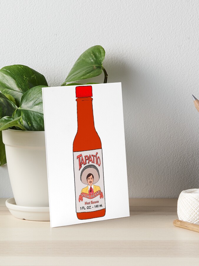 "Tapatio hot sauce salsa drawing sticker" Art Board Print for Sale by ...
