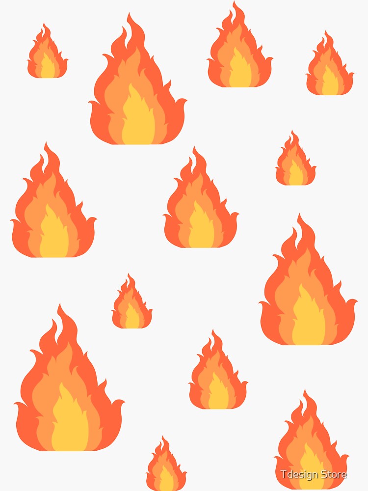 "Fire balls" Sticker by oliverhowells | Redbubble