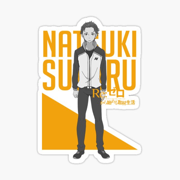 "Subaru natsuki - Re:Zero - Typography 2" Sticker for Sale by Chumbo21 ...