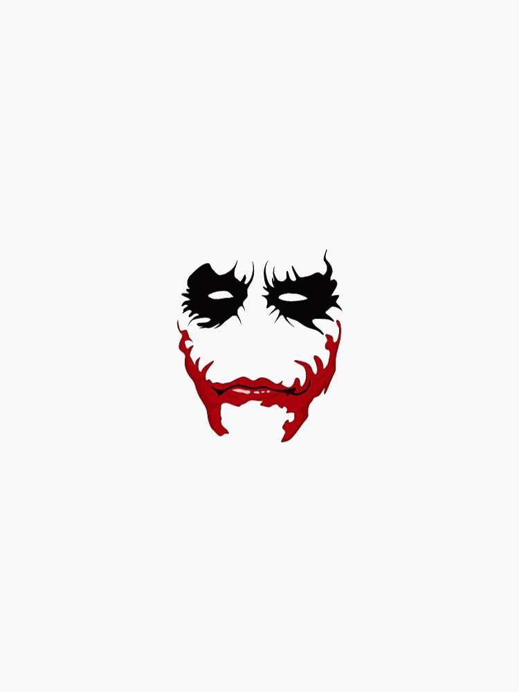 "Joker Face" Sticker for Sale by sarahhbramley | Redbubble