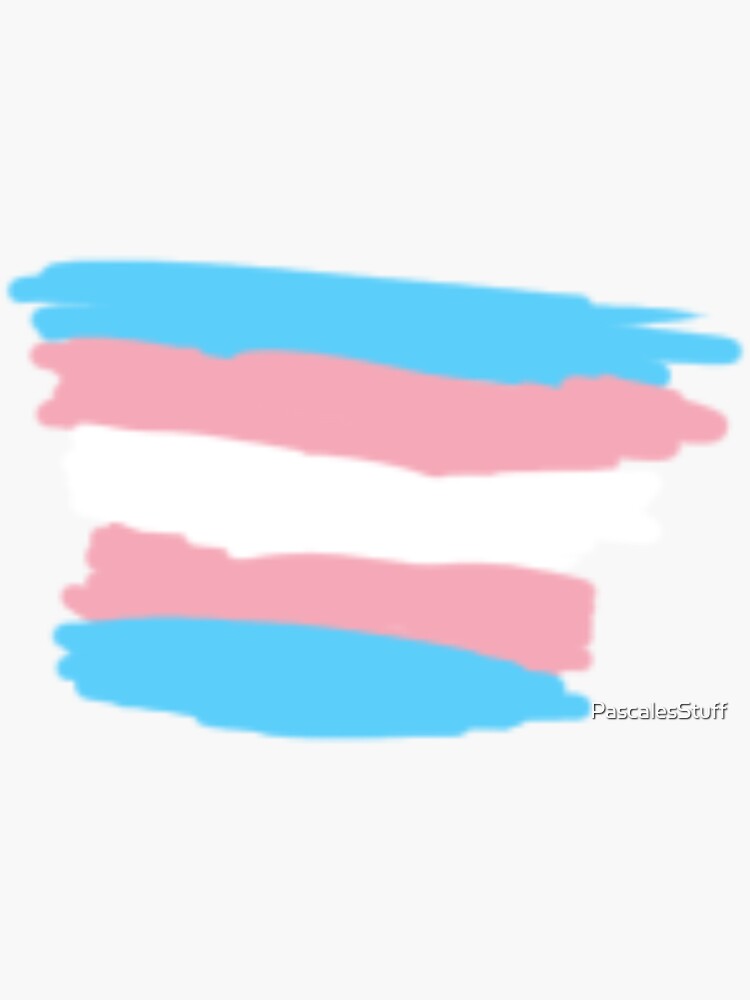 "trans flag " Sticker for Sale by PascalesStuff | Redbubble