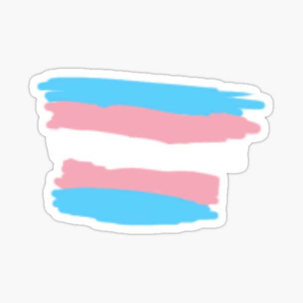 "trans flag " Sticker for Sale by PascalesStuff | Redbubble