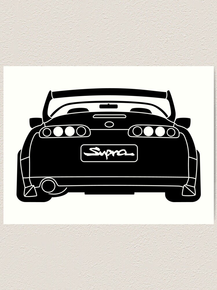 "Toyota Supra Legend" Art Print for Sale by shakotan | Redbubble