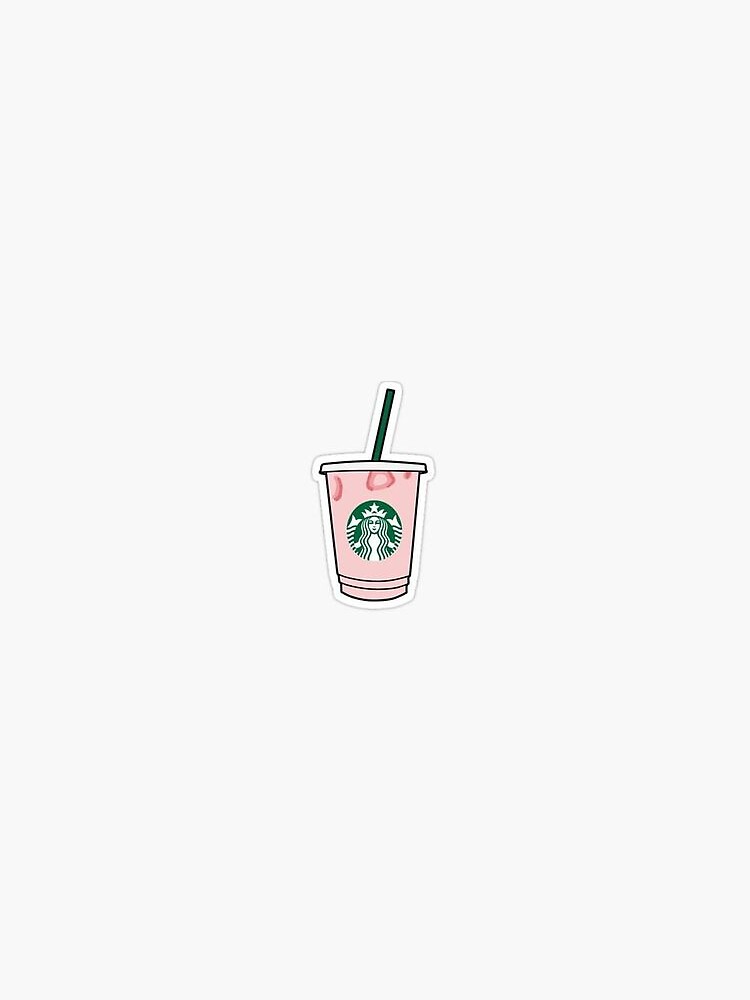 "pink drink starbucks sticker" Sticker by haleyaestickers | Redbubble