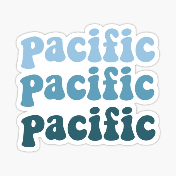"pacific" Sticker for Sale by tastifydesigns | Redbubble