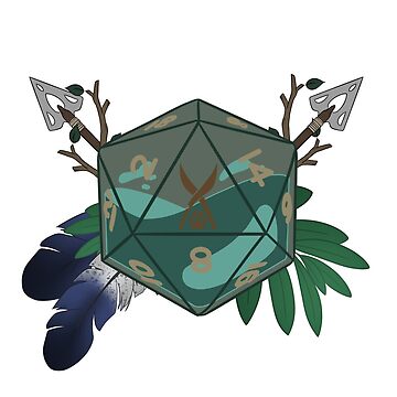 "Ranger D20" Sticker for Sale by LittlePoofs | Redbubble