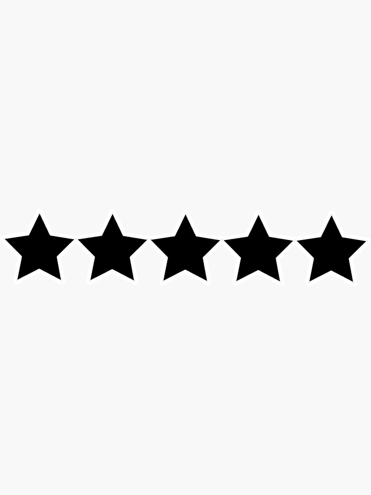 "5 STARS STICKER" Sticker by isabellaaguila | Redbubble