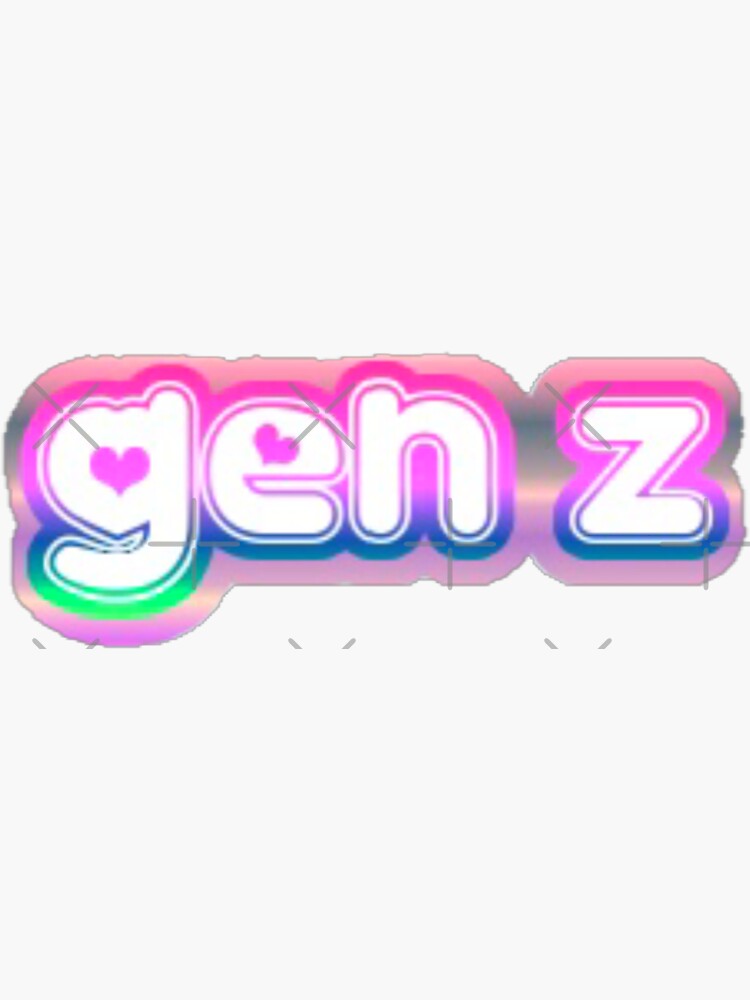 "gen z" Sticker for Sale by cnsa-o8o7 | Redbubble