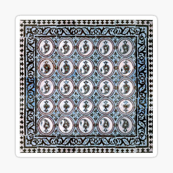 "Decorative Iranian Tile Paisley Pattern" Sticker for Sale by worldways ...