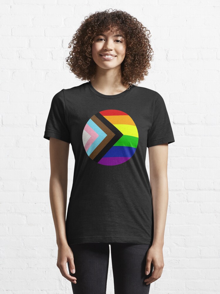"Progress Pride Rainbow Flag For Inclusivity" T-shirt for Sale by ...