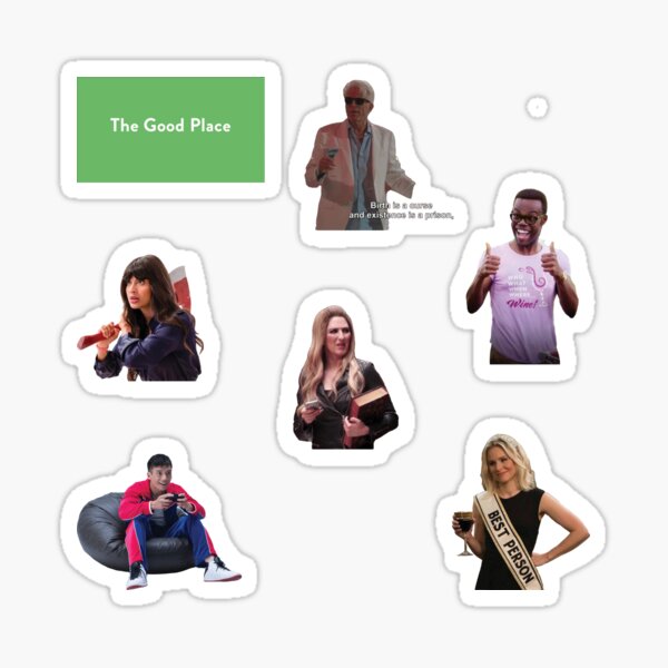 "The good place sticker pack" Sticker for Sale by morannewebb | Redbubble