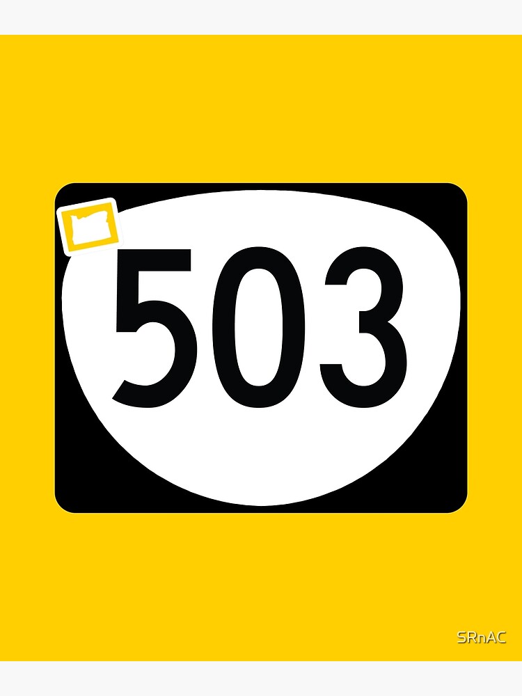 Póster «Ruta estatal de Oregón 503 w. Graffiti de Oregón - (Código de ...