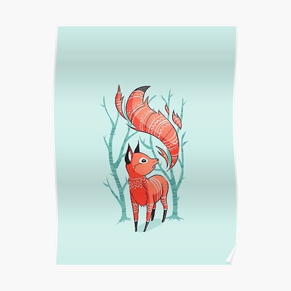 "space foxes,animals,fox,foxes,space animals,stars,cute" Poster by ...