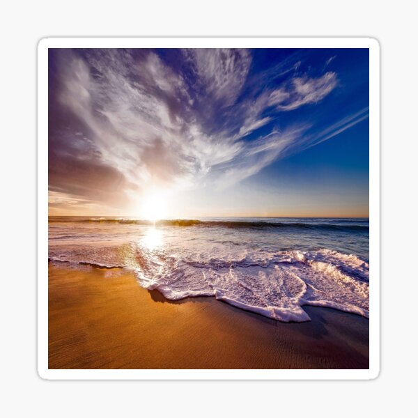 "Summer Oceanside Memories " Sticker by maldivya | Redbubble