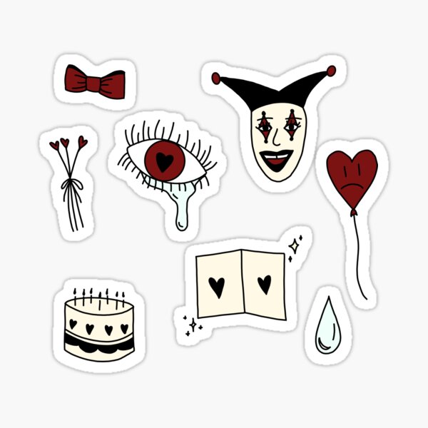 "pity party sticker pack" Sticker by artby-hayley | Redbubble
