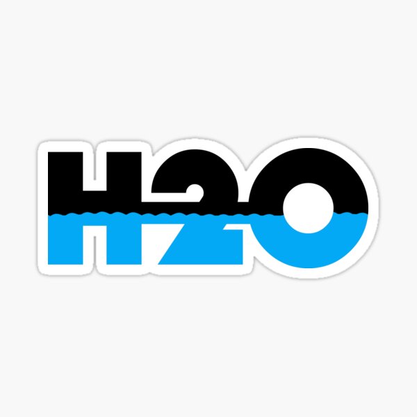 "H2O" Sticker by imadstor | Redbubble