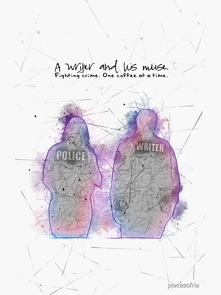 "A Writer & His Muse" Sticker for Sale by piecesofrie | Redbubble