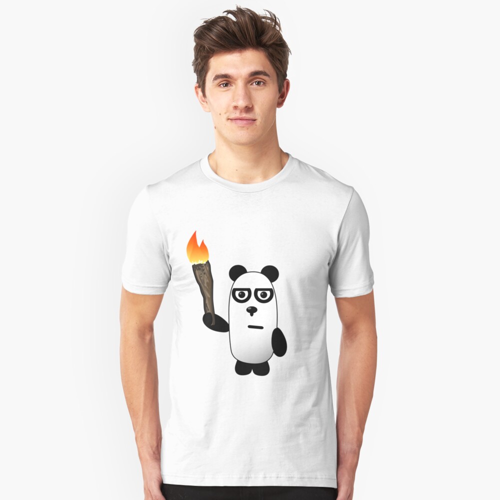 "3 Pandas - Slim" T-shirt by FlashTeam | Redbubble