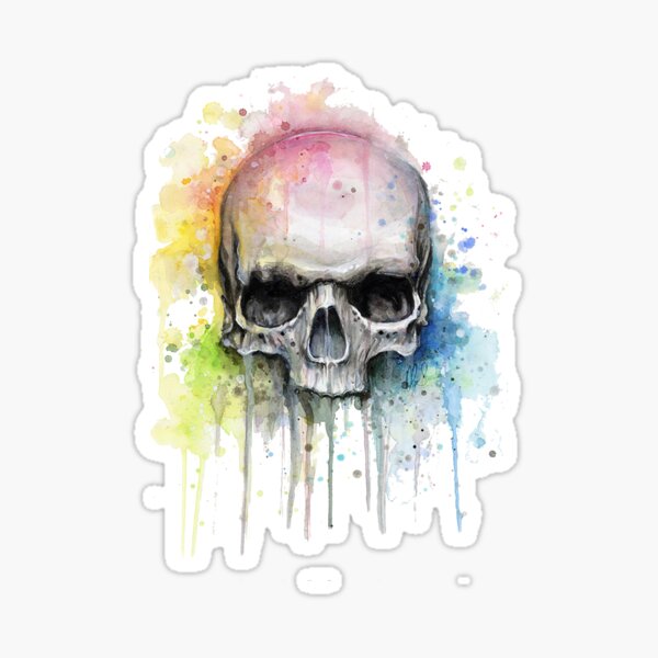 "Skull Art" Sticker by Almorsi-Omair | Redbubble