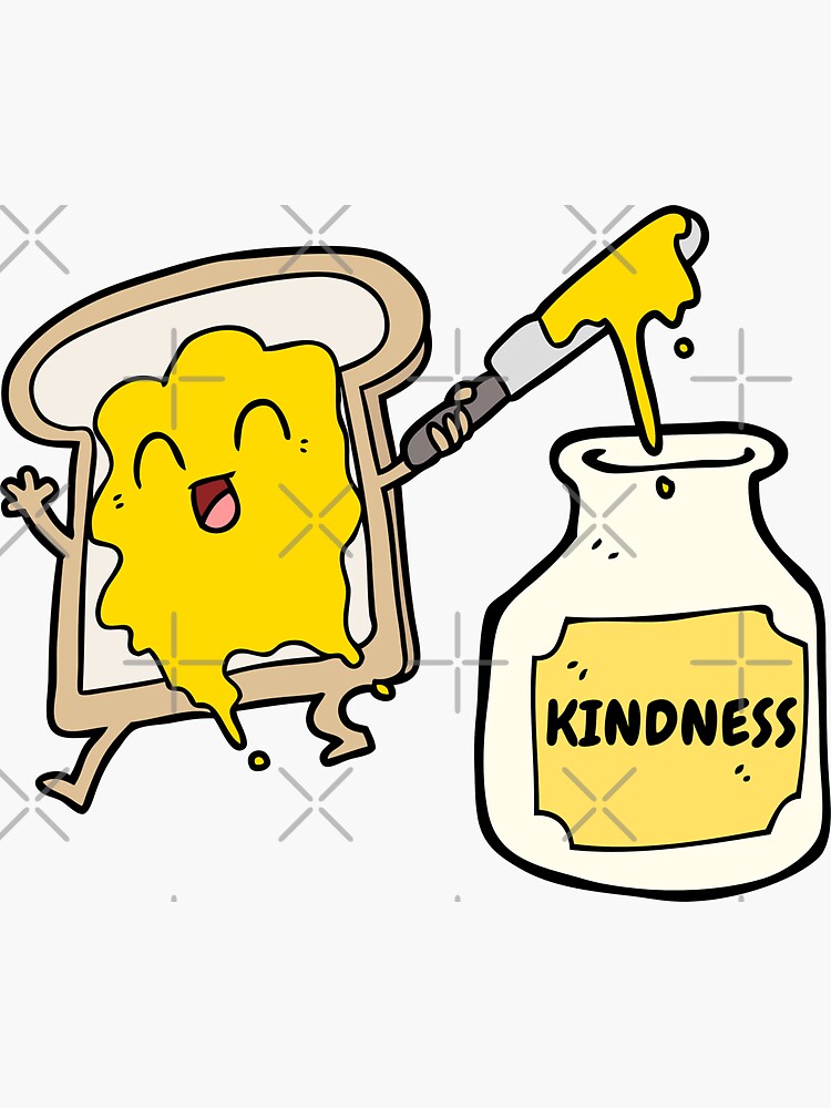 "Spread Kindness Be Kind Cartoon" Sticker for Sale by IntegrityDesign ...