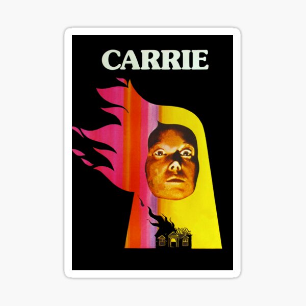 "Carrie" Sticker for Sale by horrorfreakshop | Redbubble