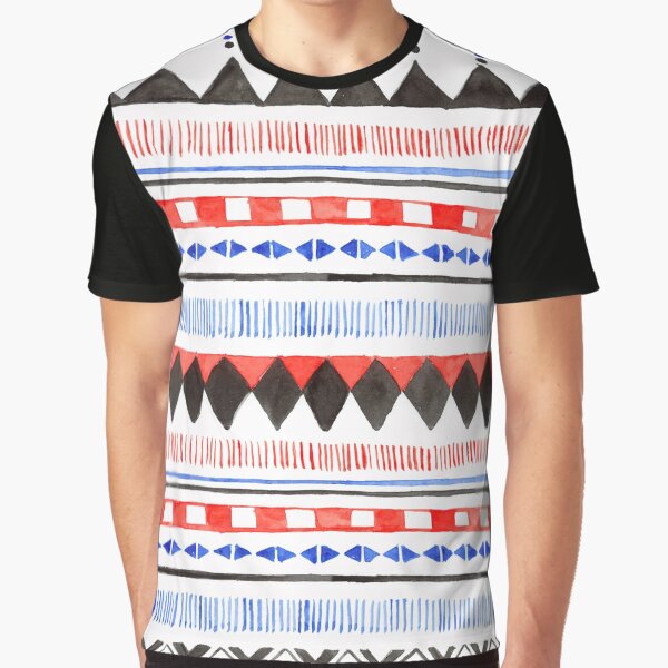 "Aztec Art Pattern" Graphic T-Shirt for Sale by sherbetpaperco | Redbubble