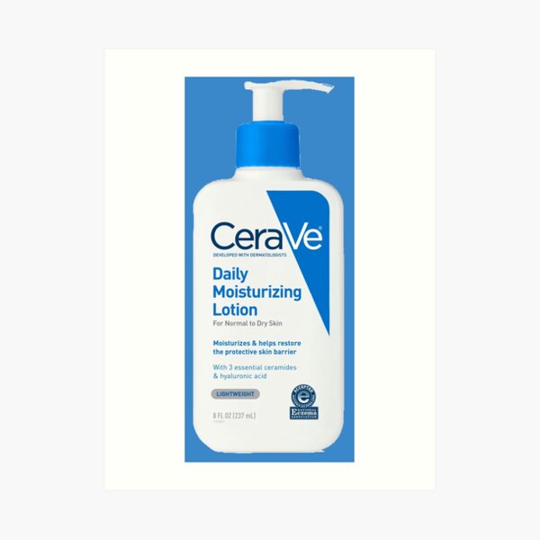 "CERAVE DAILY MOISTURIZING LOTION" Art Print by heyjessicaho | Redbubble