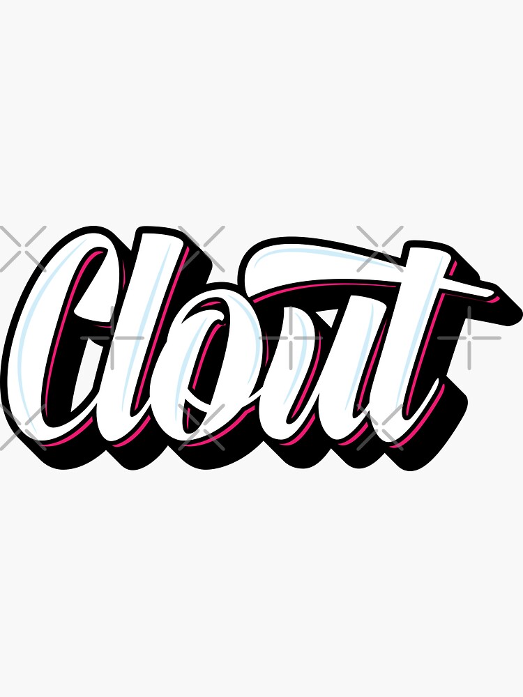 "Clout Graffiti" Sticker for Sale by BeyondTheDeck | Redbubble